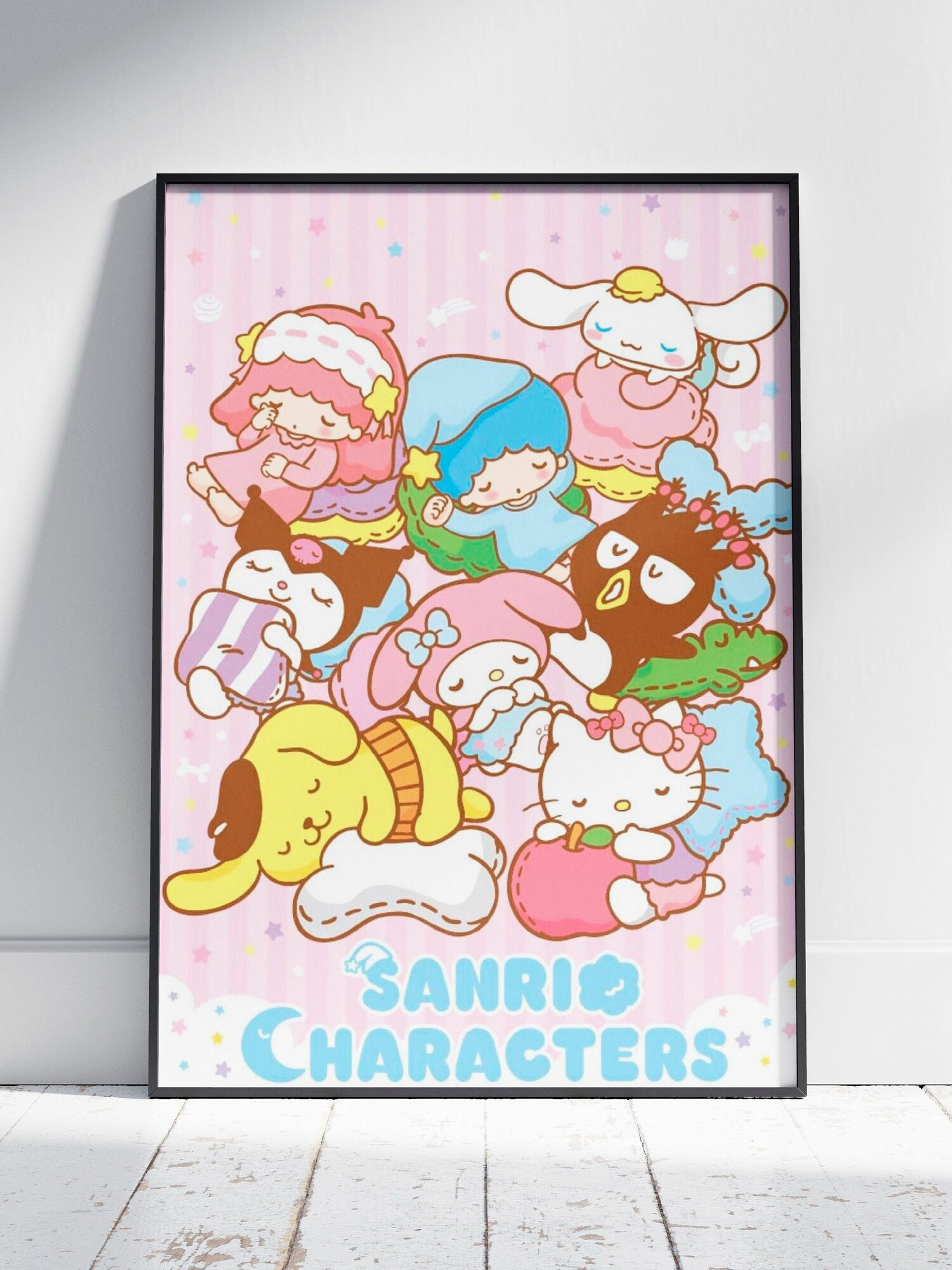 Плакат на стену для интерьера Персонажи Санрио (Sanrio 14) - Постер по милым героям формата A4 (21x30 см)