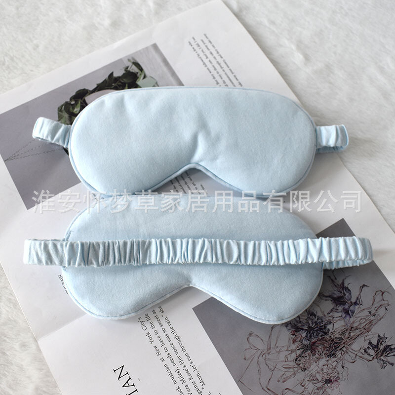 Заводская оптовая продажа черных хлопчатобумажных джерси-масок для сна, блокирующих свет, без давления на глаза,