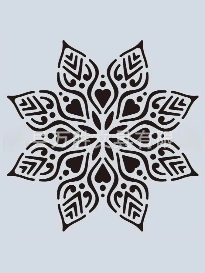 Красивый шаблон для полной резьбы по дереву с рисунком Мандалай, вспомогательный инструмент для настенной росписи и раскрашивания