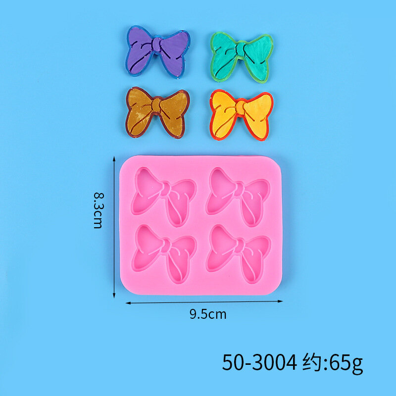 DIY лук конфеты торт форма для выпечки кроличьи уши лук ювелирные изделия Смола ювелирные изделия клей форма 50-3004-A