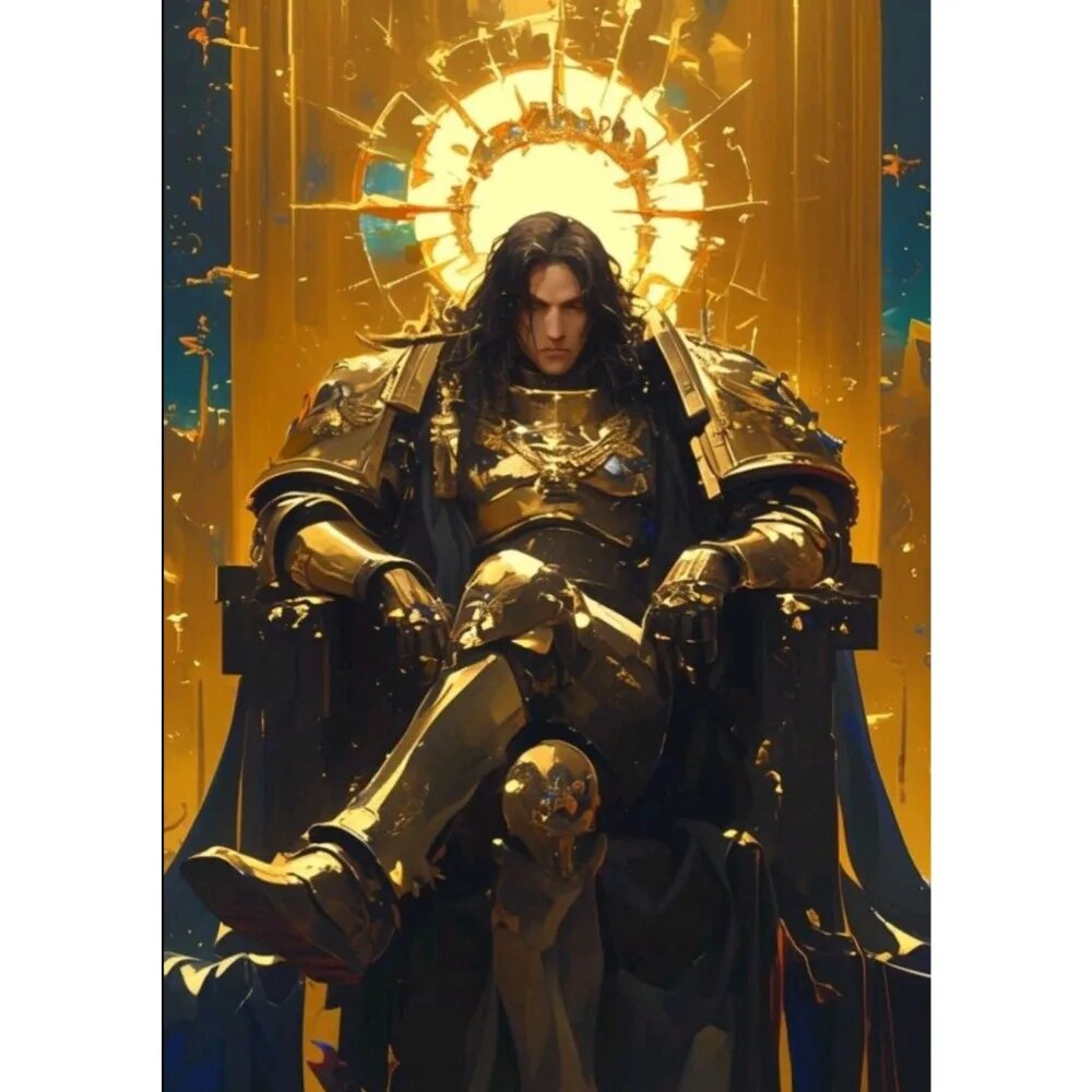 Алмазная Мозаика "Warhammer Игра" 40х50 См Алмазная Вышивка / Картина Стразами Подарков / Украшения