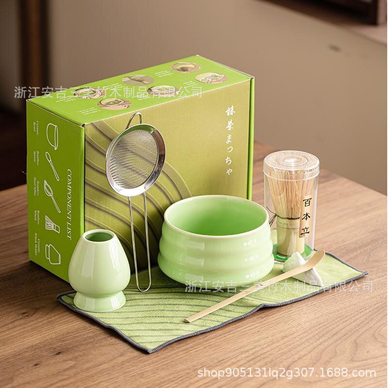 Чаша для матча, свежий и простой стиль, японский стиль, подставка для ста книг, инструмент для матча, подставка для чайного набора