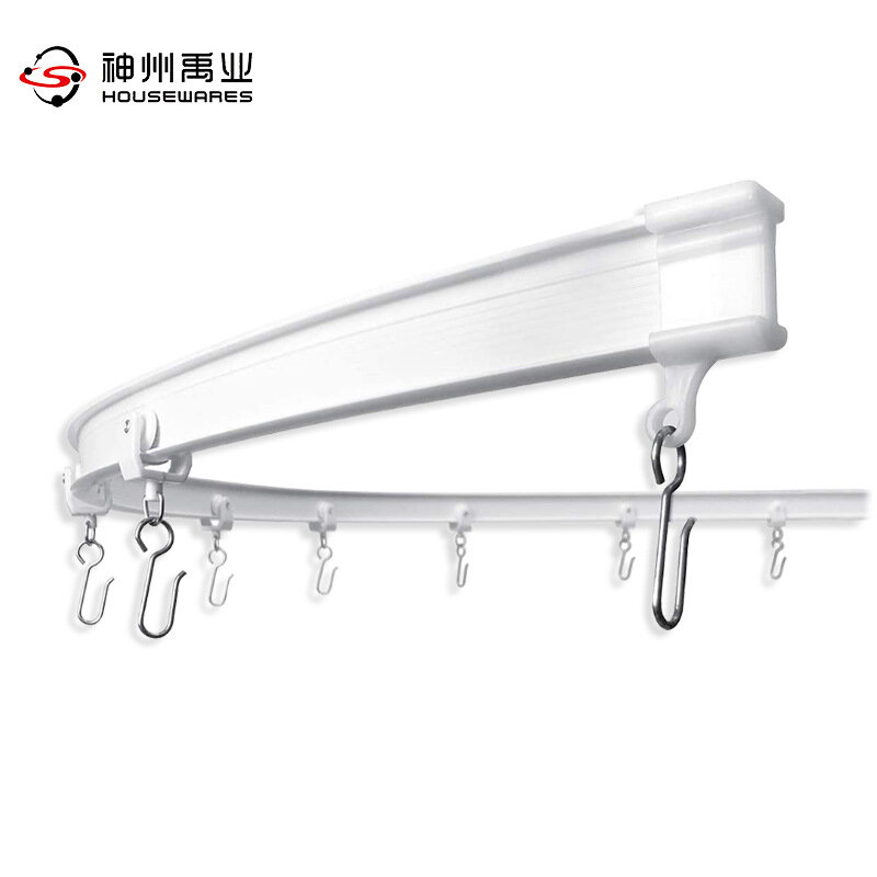 Карниз для штор, изогнутый карниз, балконный карниз, эркерный карниз, U-образный карниз, гибкий L-образный карниз, утолщенный карниз для больничных штор, легко устанавливаемый оконный карниз