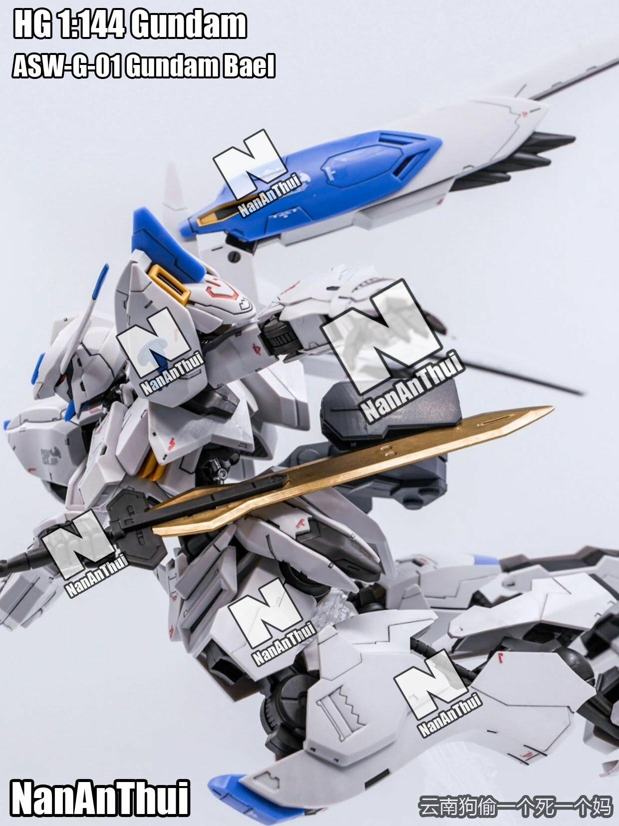 Сборная Игрушечная фигурка модель HG 1:144 Gundam ASW-G-01 Gundam Bael, Высококачественная модель, Поставляется с бесплатными наклейками
