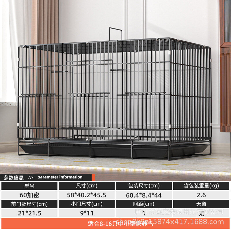 Клетка для птиц, вилла для попугаев, складная проволочная клетка для голубей, волнистых попугаев, щеглов, неразлучников, металлическая клетка для птиц