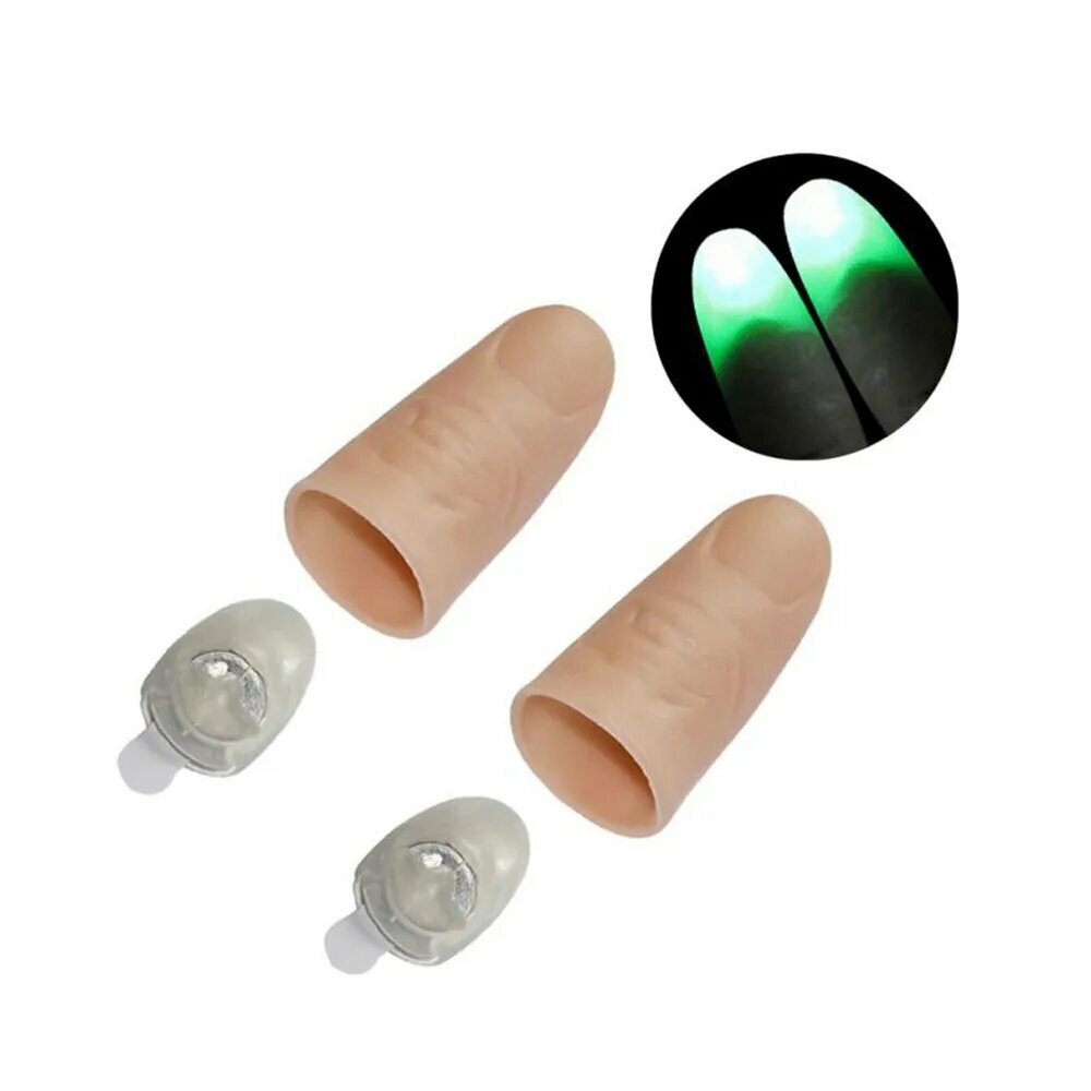Набор для фокусов с пальцами, высокореалистичные напальчники, светящиеся в темноте