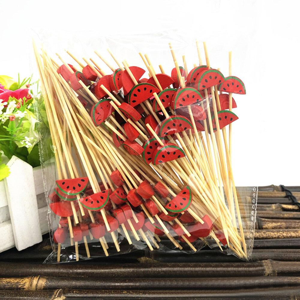 100 Пакетов Коктейльные Палочки 4.7 дюйма Фруктовые Палочки Бамбуковые Зубочистки Розовый Многоцветный 1# Многоцветный 2# Многоцветный 3# Многоцветный 4# Многоцветный 5# Многоцветный 6# Многоцветный 7# Многоцветный 8# Многоцветный 9# Желтый 1# Желтый 2#