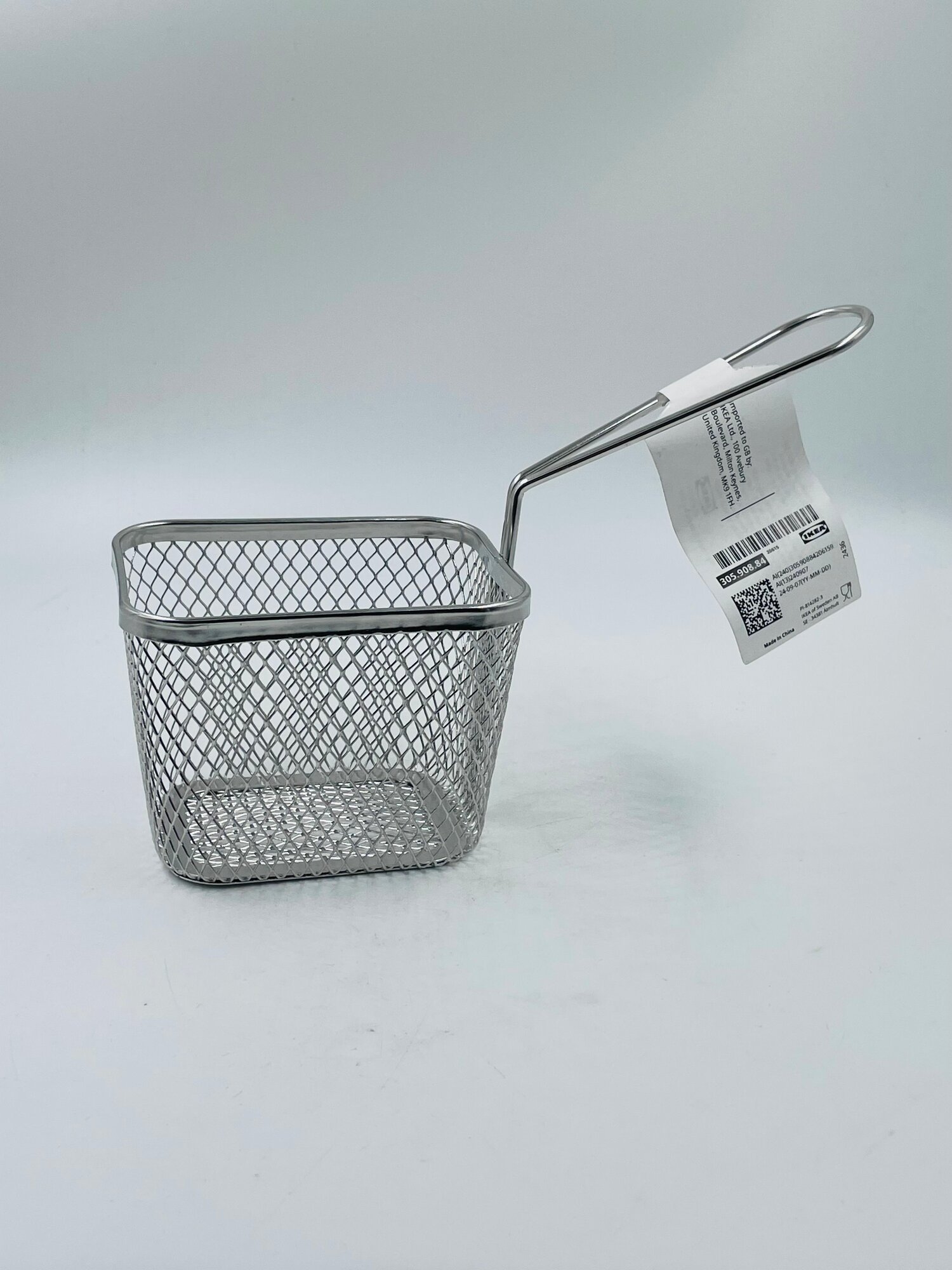 Сервировочная корзина IKEA GRILLTIDER, нержавеющая сталь, серебристый