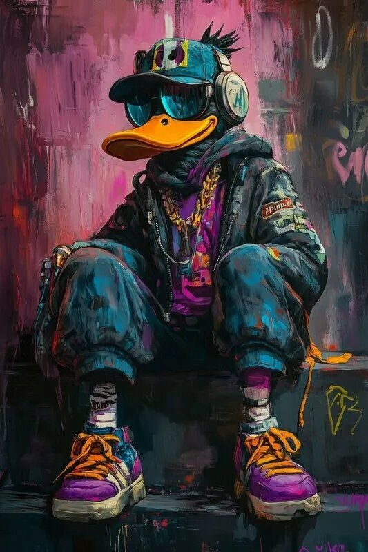 Алмазная мозаика для взрослых и детей: 40х50 см без подрамника "Скрудж Макдак, Дональд Дак"/алмазная вышивка/декоративный подарок