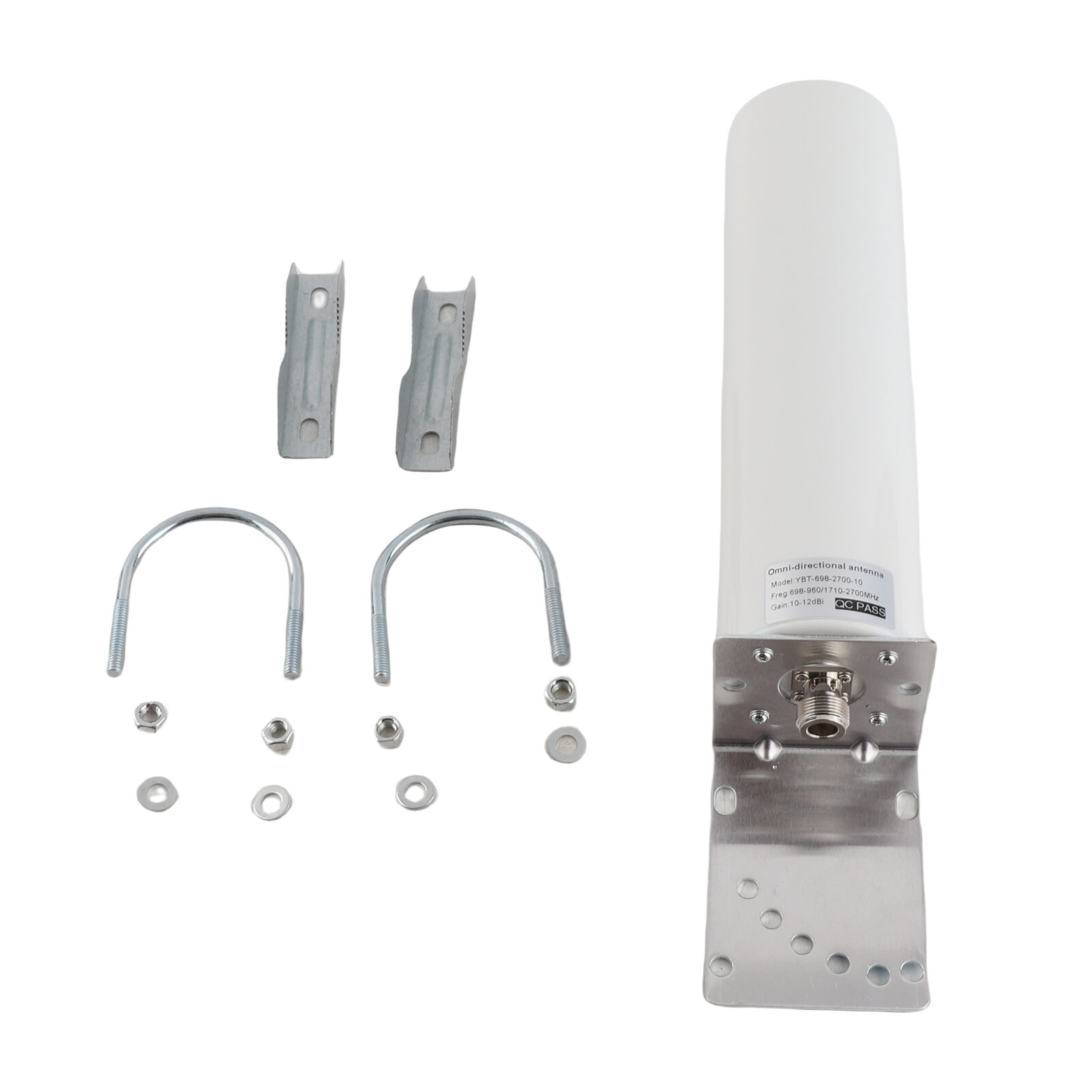 Наружная всенаправленная широкополосная антенна 3G 4G 5G с фиксированным креплением для сотовых модемов, маршрутизаторов, шлюзов и усилителей сотового сигнала.