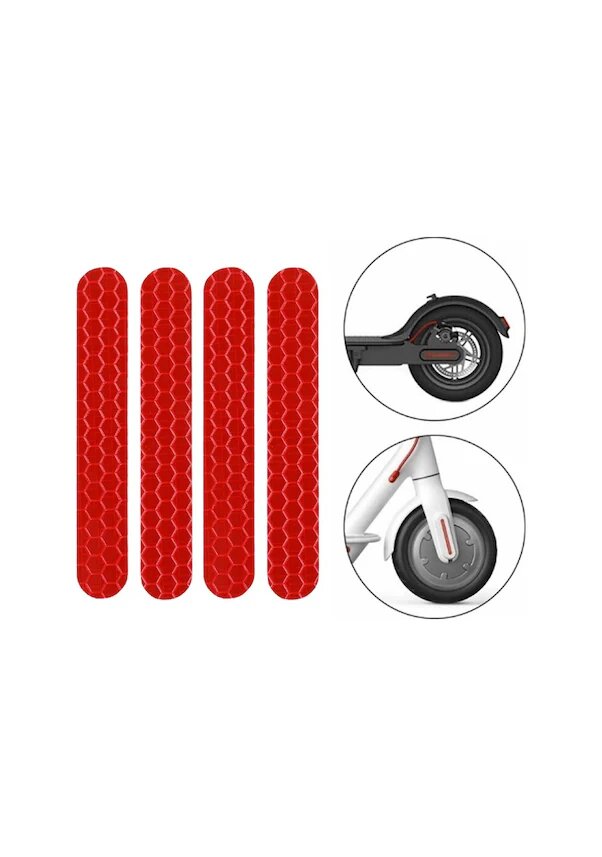 Наклейки для скутера, светоотражающие, курсор, крыло скутера, светоотражающая наклейка Ninebot Max G30, красная