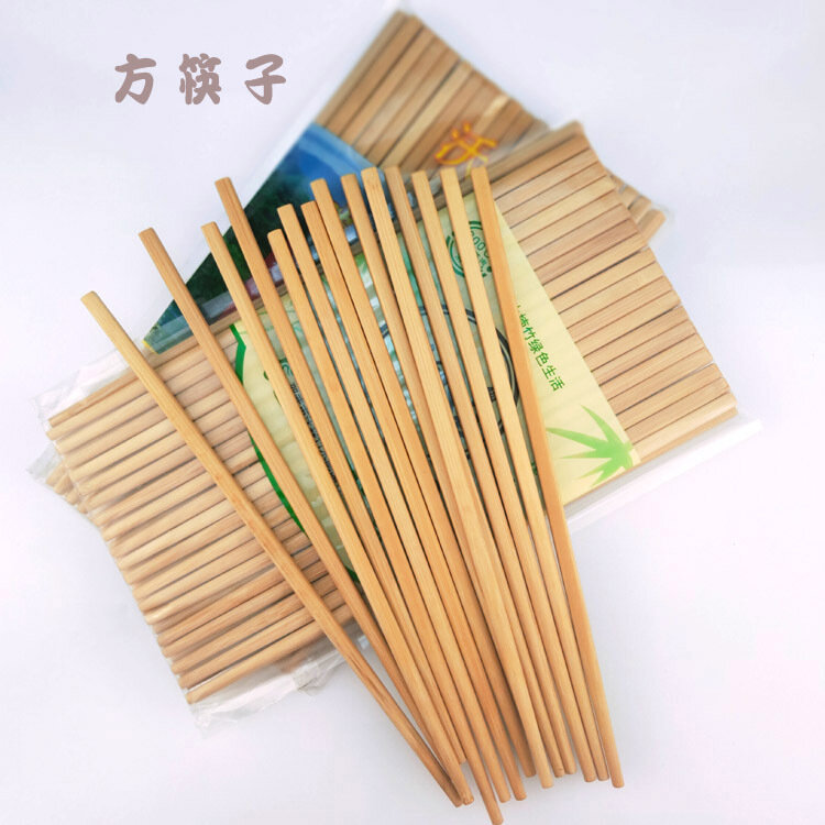 Квадратные палочки для еды, общественные палочки для еды, бамбуковые палочки для еды, неокрашенные и неощищенные