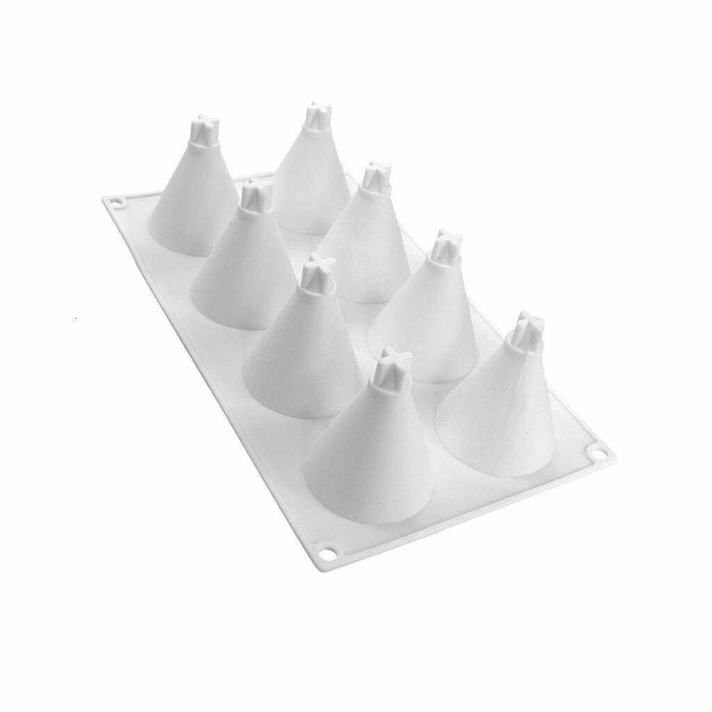 Силиконовые формы в виде конуса для десертов, 8 последовательных высоких значений c