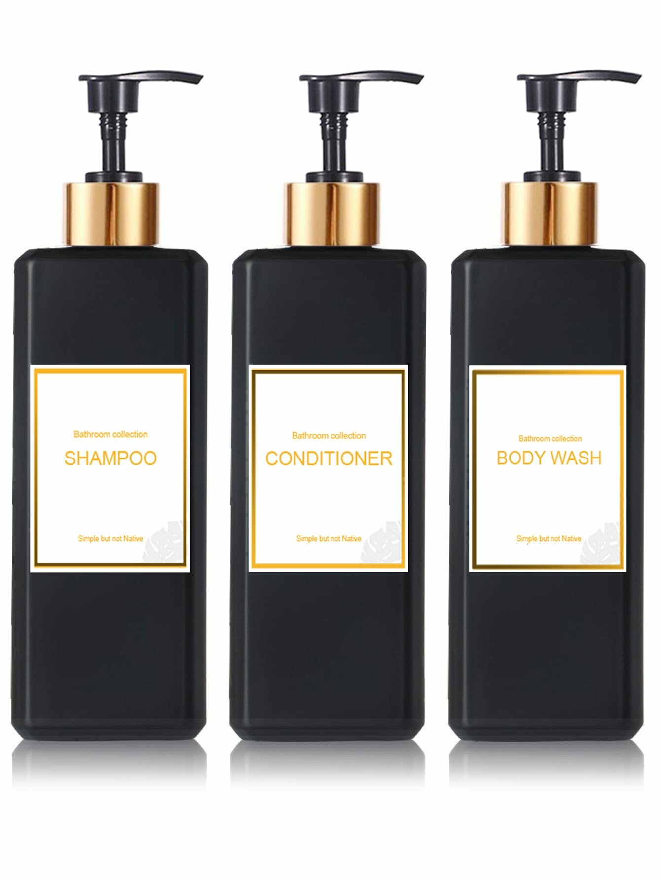 Набор дозаторов для ванной для мыла, шампуня и геля. диспенсер для шампуня, 500 мл, 3 шт