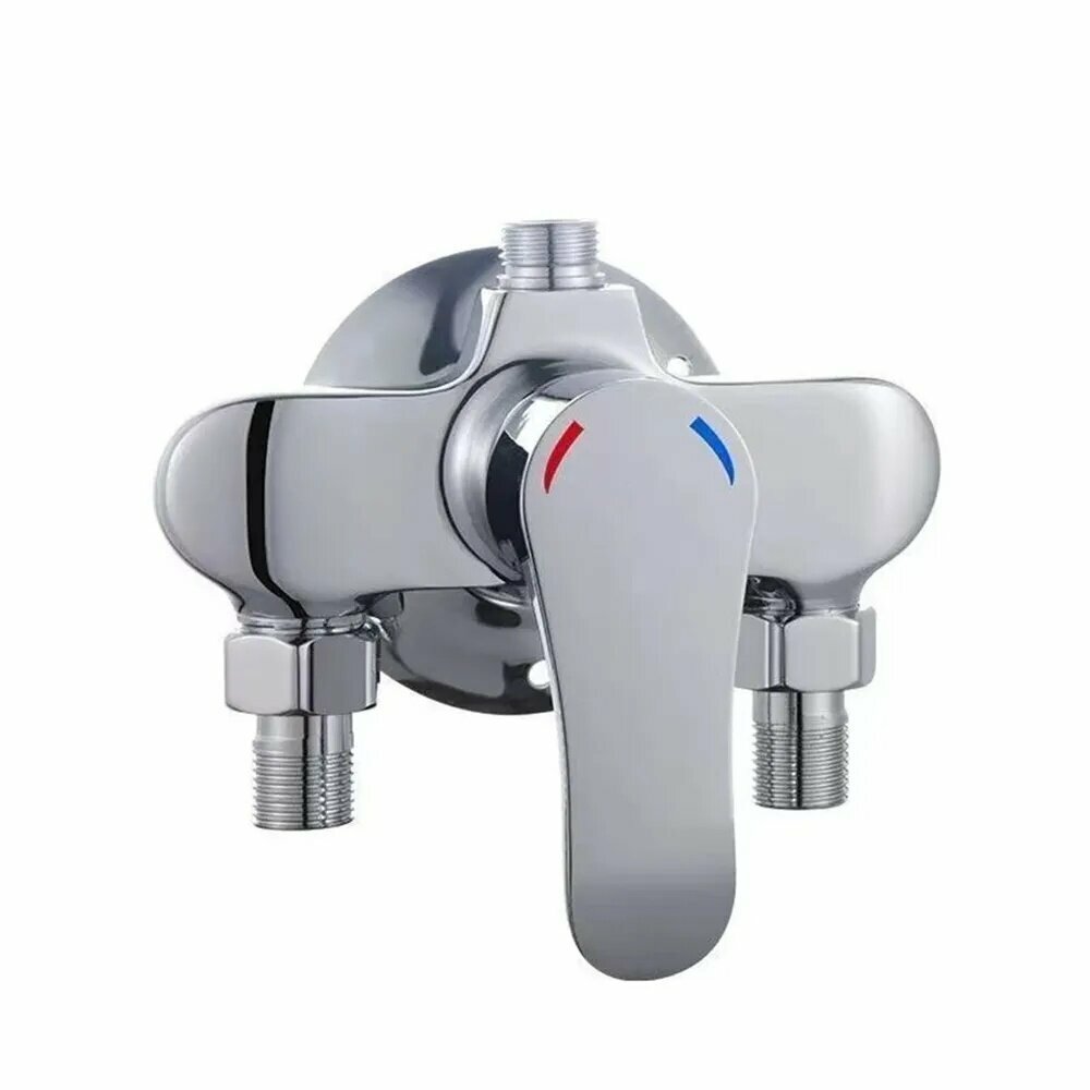 Латунный смеситель для душа, наружный настенный смеситель для горячей и холодной воды, смесительный клапан переключения душа в ванной комнате