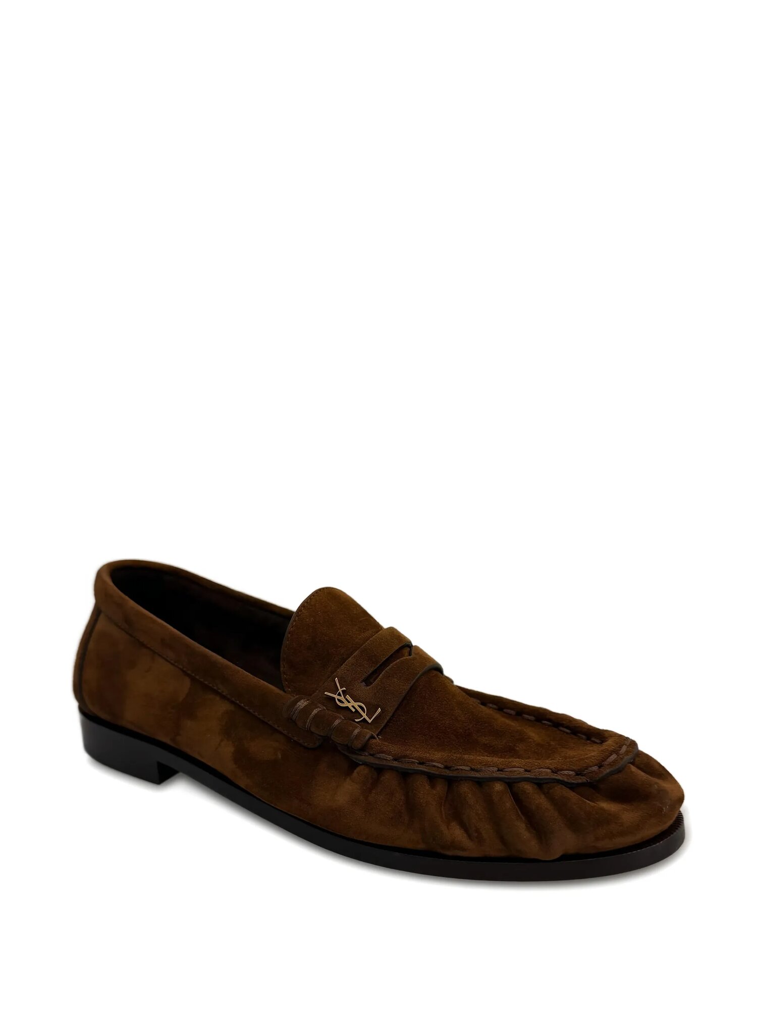 Лоферы Yves Saint Laurent Logo loafers, размер 42.5, brown