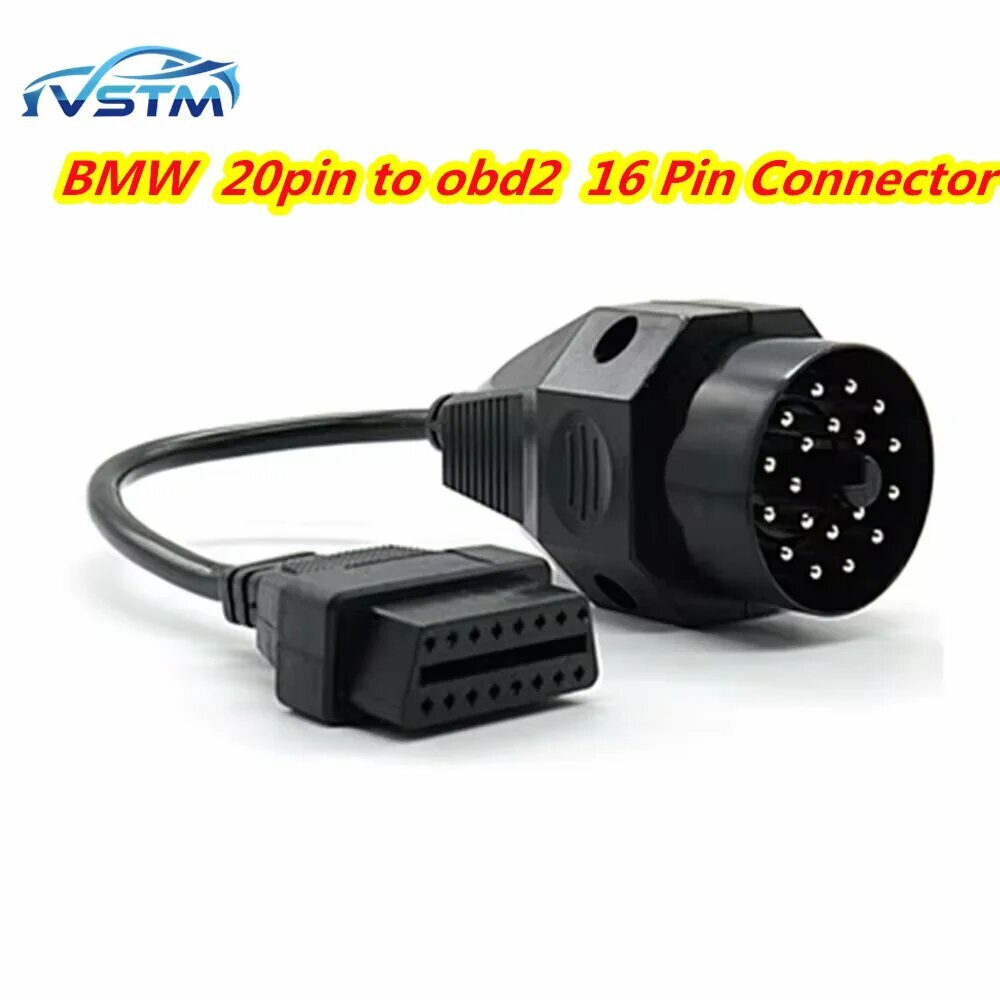 Новый адаптер OBD OBD2 для BMW 20-контактный разъем OBD2 16-контактный разъем e36 e39 X5 Z3 для BMW 20-контактный автомобильный диагностический кабель OBD2