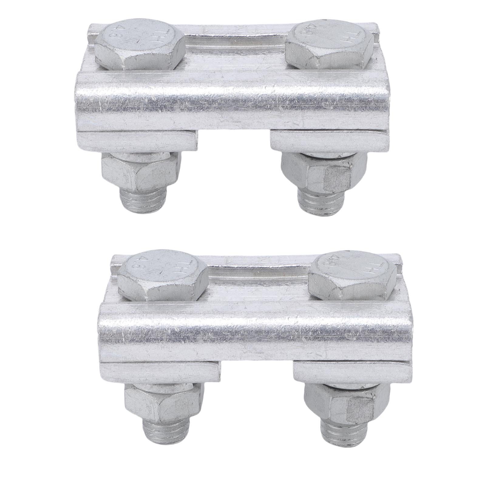 2 шт. параллельных канавочных зажима, специальные переходные зажимы для соединения проводов сечением 35-50 мм², изготовлены из утолщенного алюминиевого сплава.