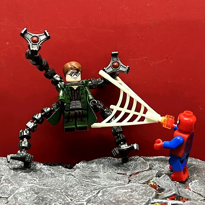 Супергерой Человек-паук Доктор Октопус Heroes: Нет пути домой, загадочная минифигурка, строительные блоки, детский