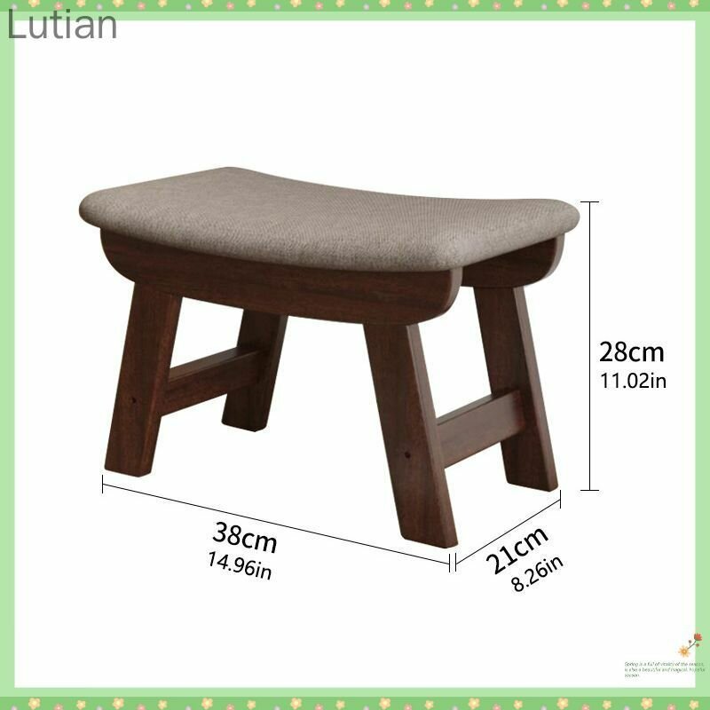 Деревянная табуретка, маленький стул, маленький одноместный стул в гостиной