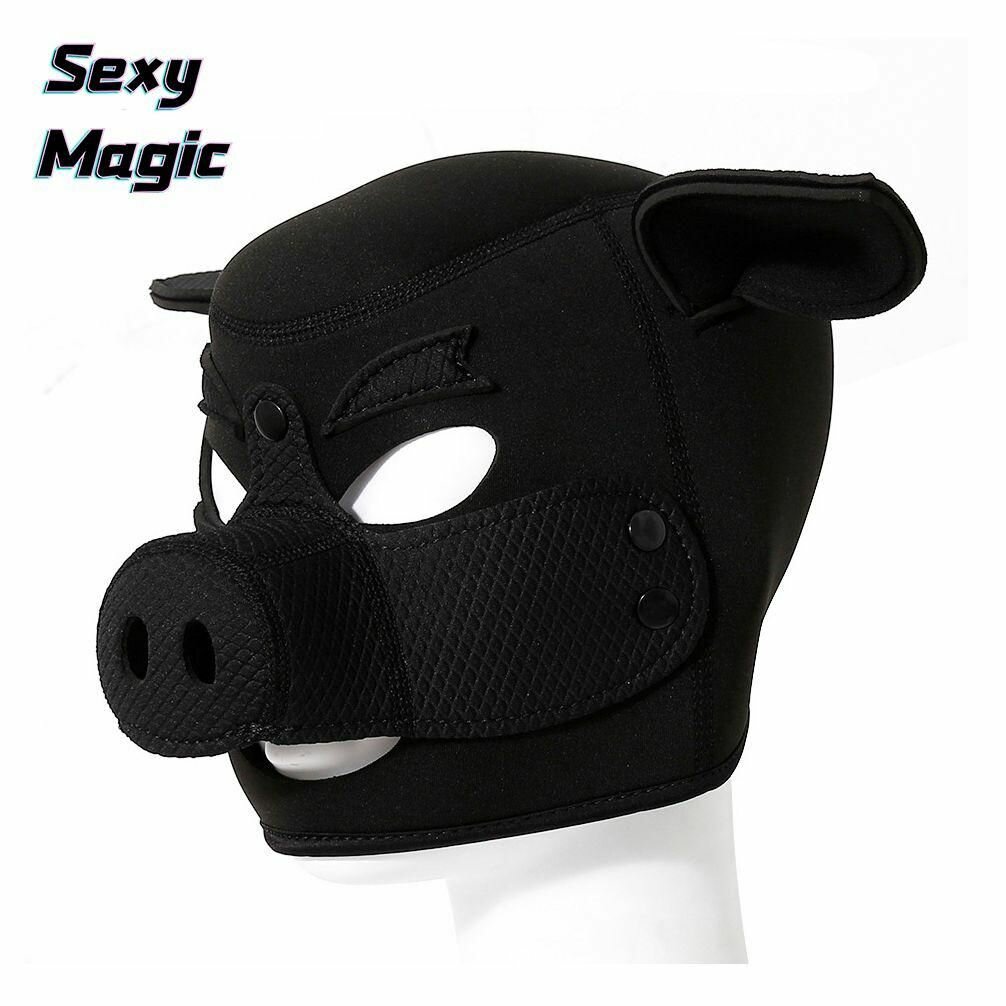 Маска БДСМ / БДСМ головной убор / Унисекс маски для косплея свинья