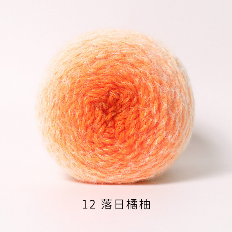 Пряжа Ruyi Bird Qinglan One Piece Dropshipping, градиентная длинная плюшевая пряжа, ручная работа, DIY, вязание крючком, плед, пряжа для тортов