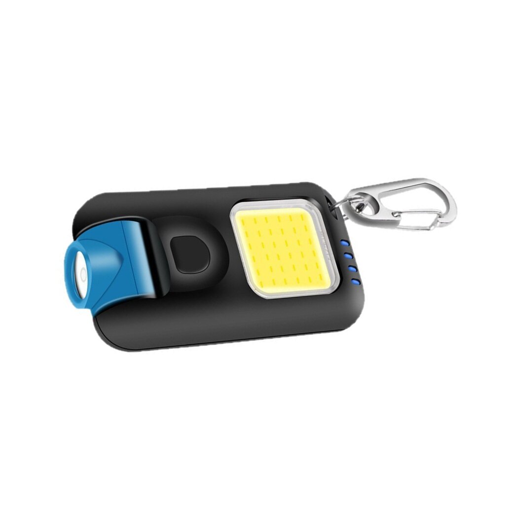 Маленький фонарик с карабином, ABS и металлической текстурой для кемпинга и активного отдыха