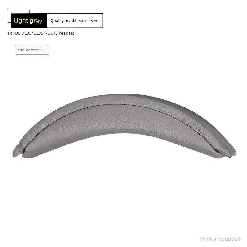 Крепящиеся накладки для ленты наушников Bose QuietComfort 35 II - одна штука, светло-серый с отверткой