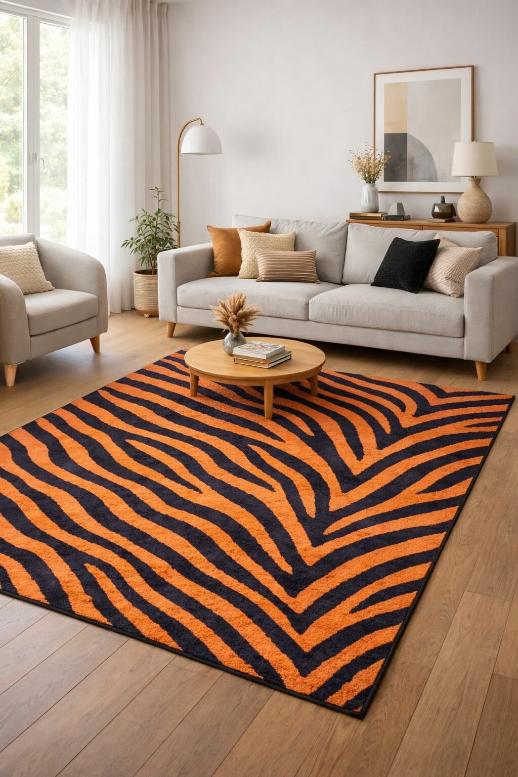 Ковер палас на пол настенный размер: 1,5х2,0 м (150 х 200 см) безворсовый в спальню гостиную на кухню на стену шкура