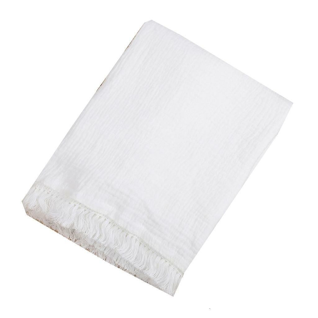 Плед-пончо BabyTassel для новорождённых, чистый белый цвет