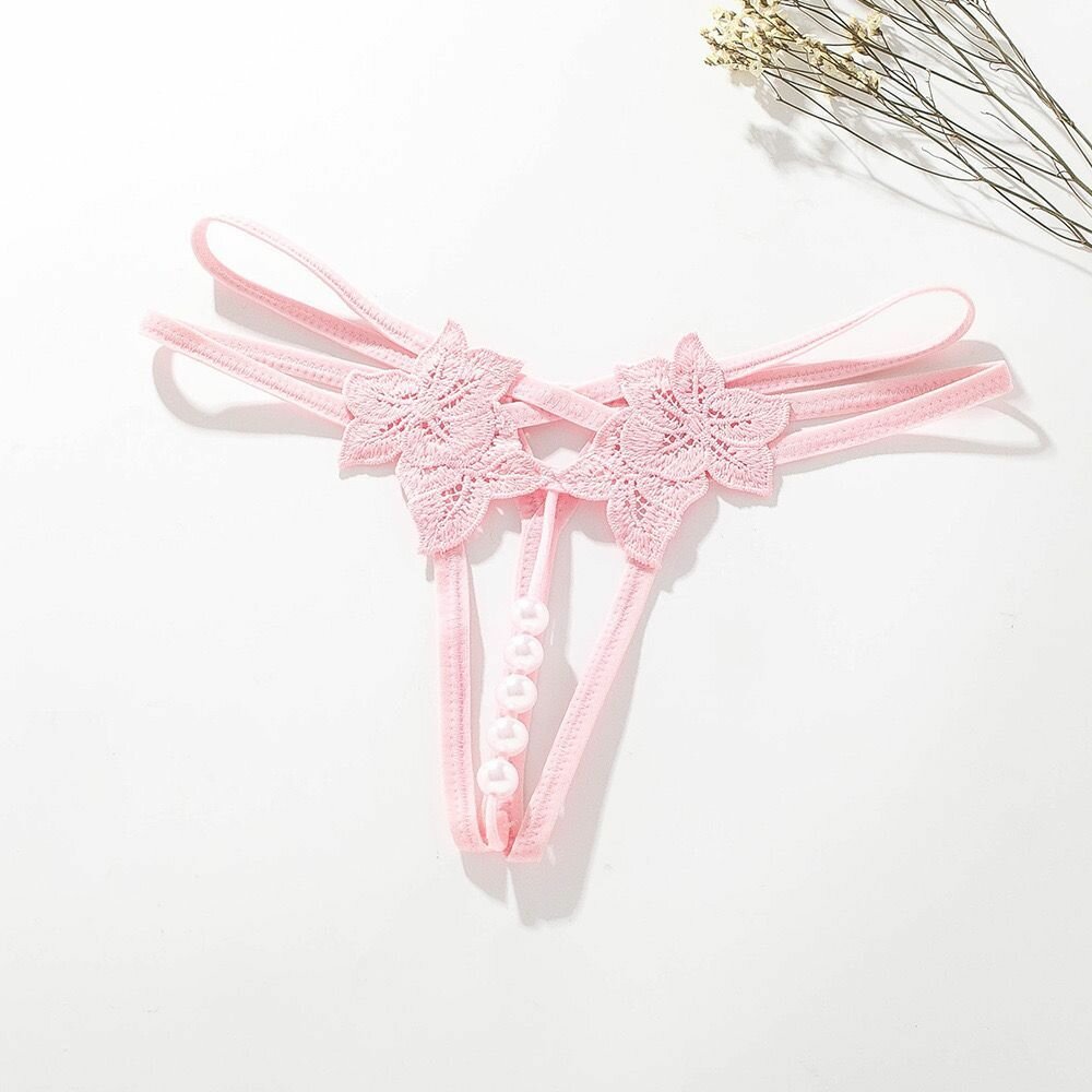 Женские трусики с открытым промежностью Pure Desire, веселые, дышащие, прозрачные стринги, поднимающие бедра, эмоциональные, удобные, с бусинами, ультратонкие