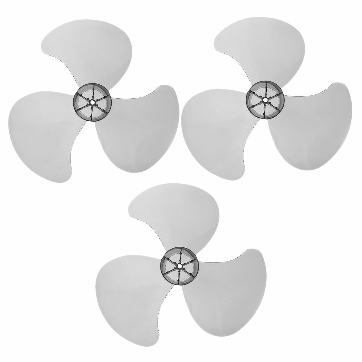 Набор из 3 пластиковых лопастей для электрического вентилятора с гайками, универсальные для бытовых вентиляторов