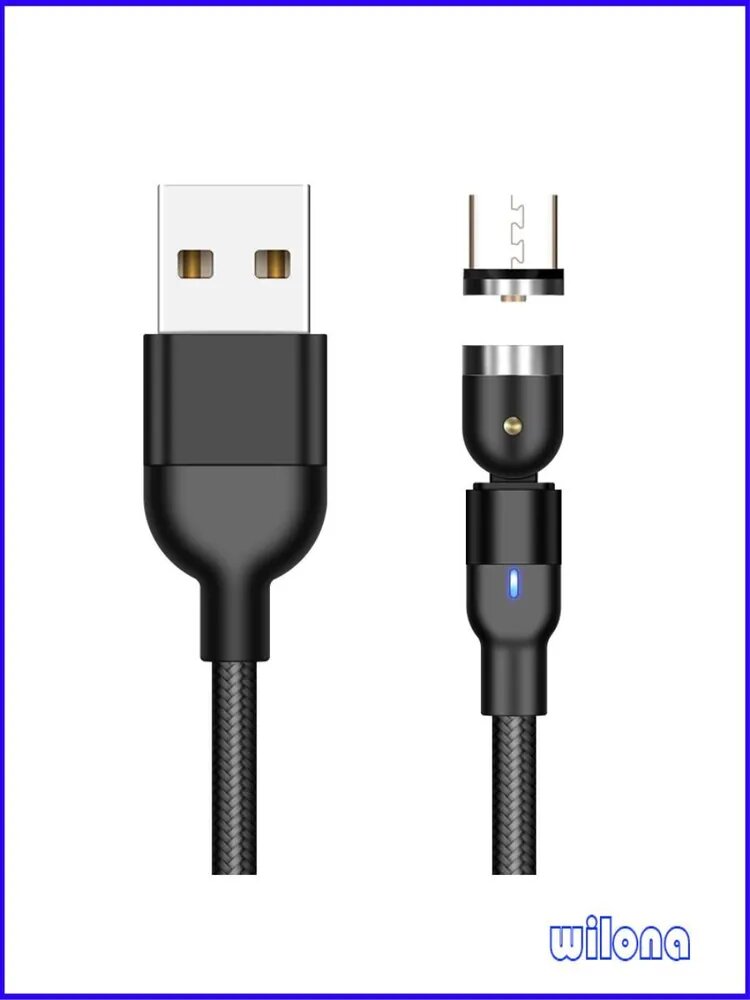 M0Магнитный кабель 540 Micro-USB Type C Магнитное зарядное устройство совместим с телефона быстрой зарядкой 12 11 Pro X Max 7 8 Plus