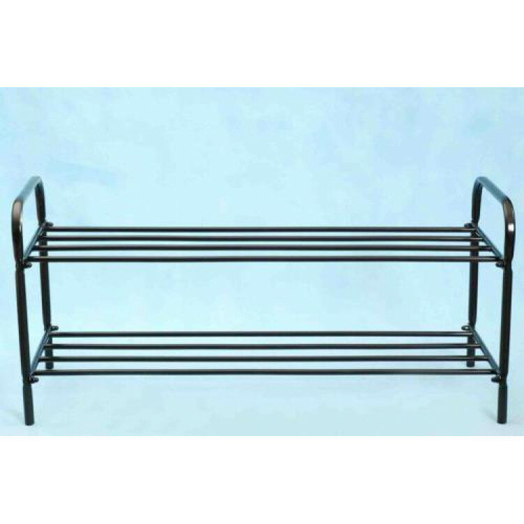 Полка для обуви 2-Х полоч 80СМ альфа ЧЕР 870*300*400 соликамск