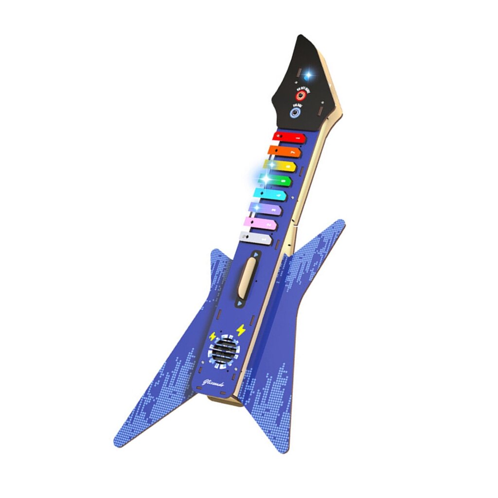 Набор для сборки модели электрогитары: научный проект, игрушка для детей, развивающая творческие навыки, семейное развлечение.