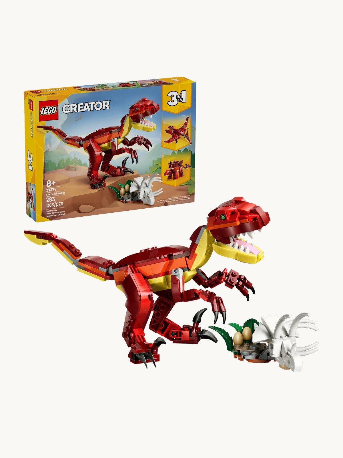 Конструктор LEGO Creator 3-in-1 31379 Свирепый динозавр, 283 дет.