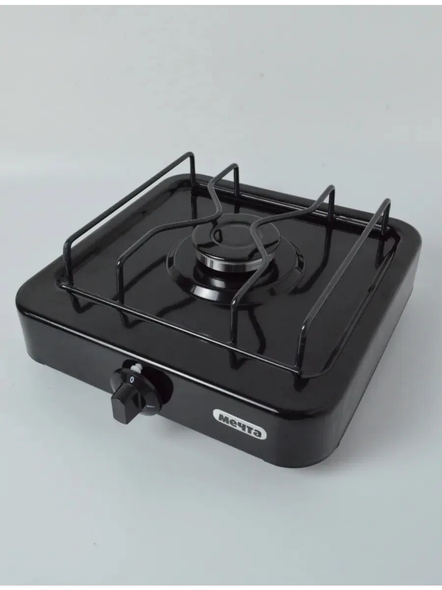 Плитка газовая Мечта 100М черный, 1 конфорка, механическая, мощность 1700 вт