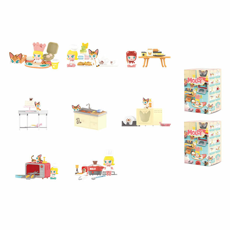 POP MART MOLLY Коллекция Cooking Милые слепые боксы, 2 шт.