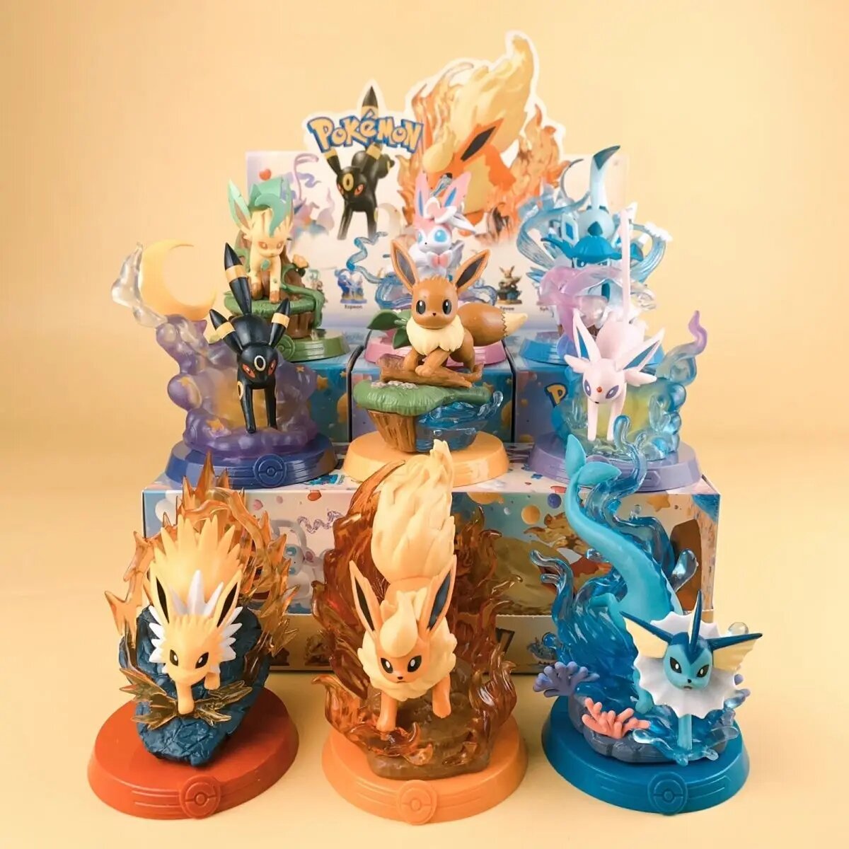 Фигурки Pokemon Eeveelution 9шт, Цвет: A