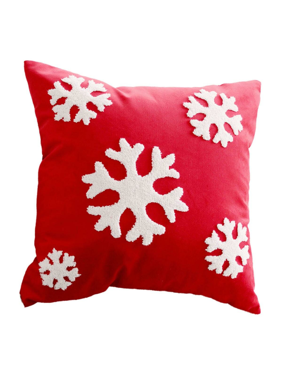 Вышитый чехол для подушки на рождественскую тематику, украшение для дома
