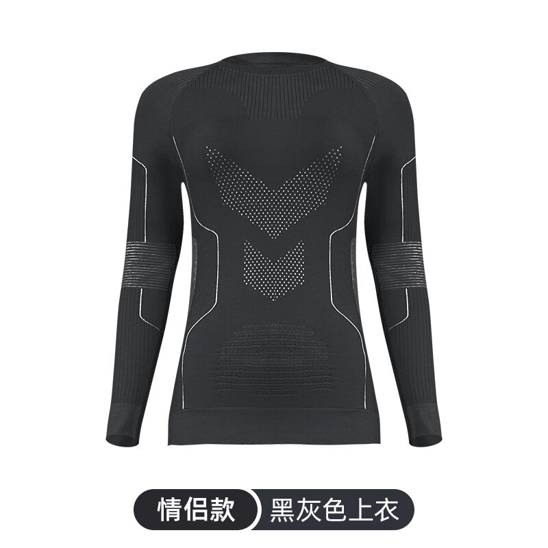 ⭐Новый спортивный комплект для мужчин и женщин, быстросохнущее теплое компрессионное белье для бега, лыж, скалолазания, влагоотводящий комплект для осени и зимы⭐