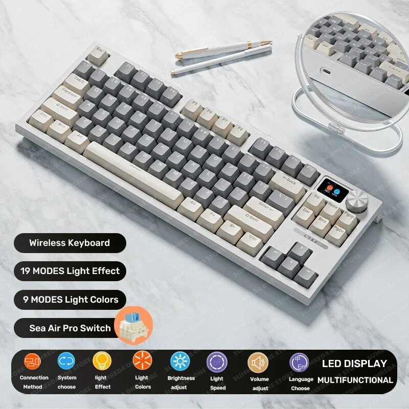 Langtu LT84 Механическая Клавиатура 84 Кнопки RGB LT84 Wireless 01
