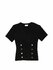 Футболка Elisabetta Franchi Button-detail T-shirt, размер 40