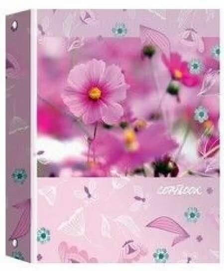 Тетрадь на кольцах Erich Krause A5 80 листов, клетка, ламинат Полевые цветы (33609)