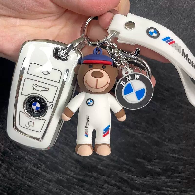 Брелок для ключей BMW Bear Doll Blade Square 3, серия 5 x1, мини-брелок для ключей, высококачественный оригинальный