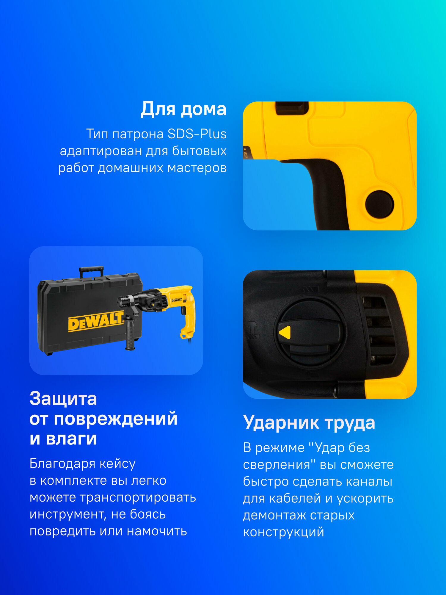 Перфоратор DeWALT D25033K-QS — фото 1