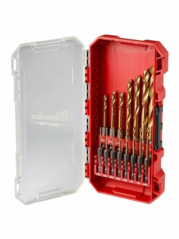 Milwaukee Набор металлических сверл с титановым покрытием, 15 шт.