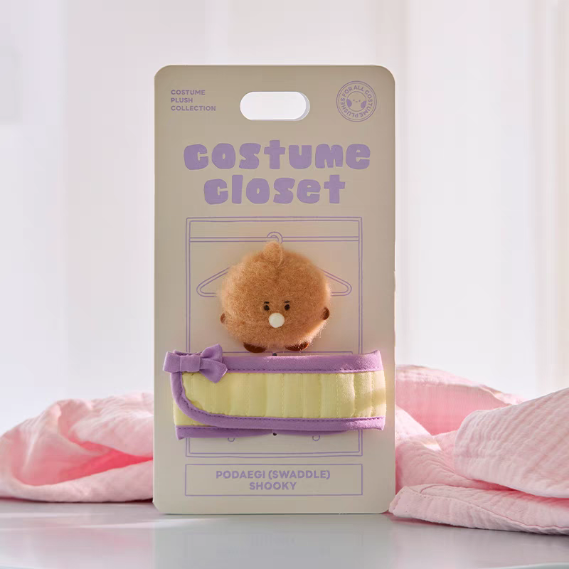 Костюм для куклы BTS BT21 SHOOKY Персонаж - Размер новорожденного для творческих игр