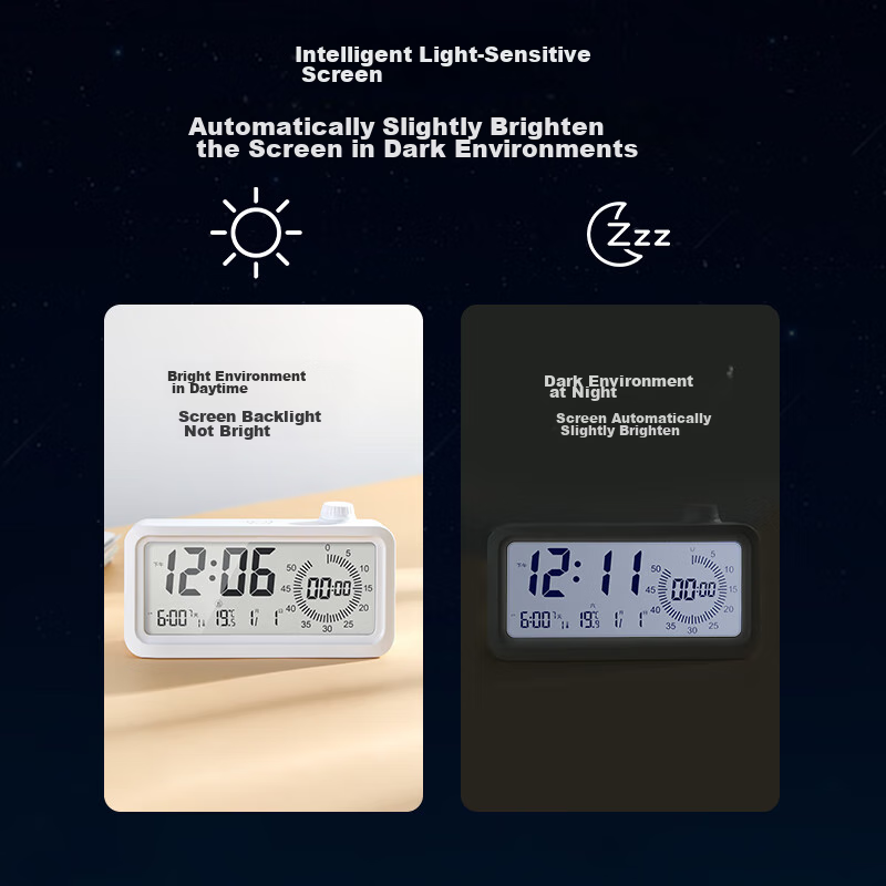 Compas Electronic Student Alarm Clock, Visual Timer, Children's Countdown Time Management Device, 2318 Blue, Rechargeable Model — фото 1