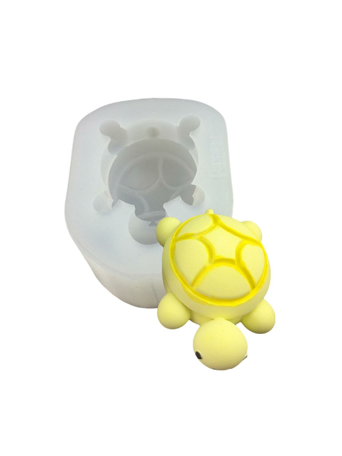 Гибкая силиконовая форма в виде черепахи для украшения дома из свечей и мыла